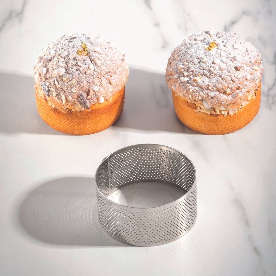 Vanilla and caramel macaronade brioche